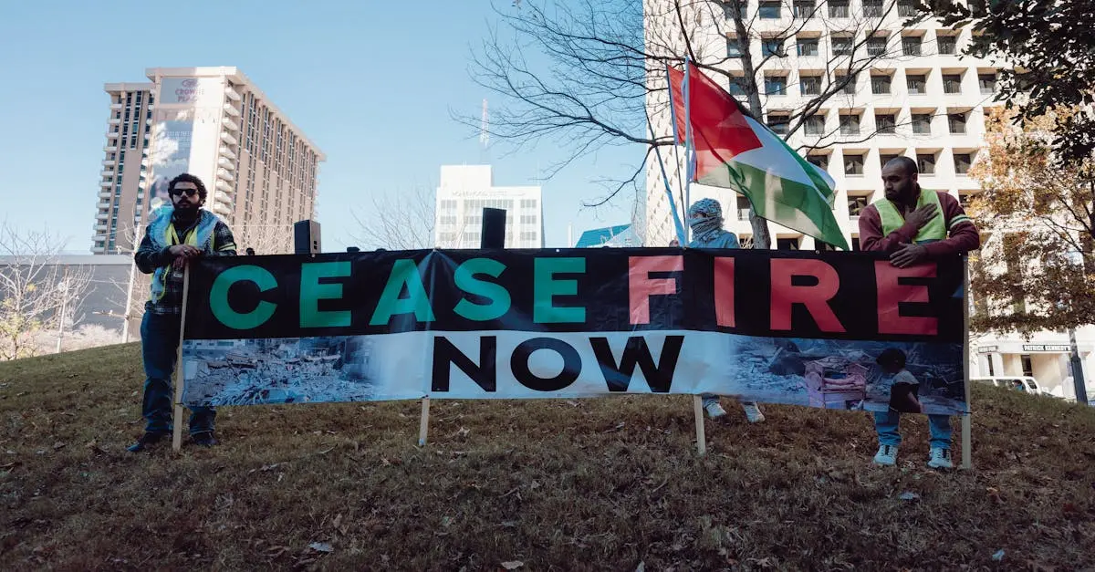 Quiz: Ceasefire now protests - Quizzly.ai